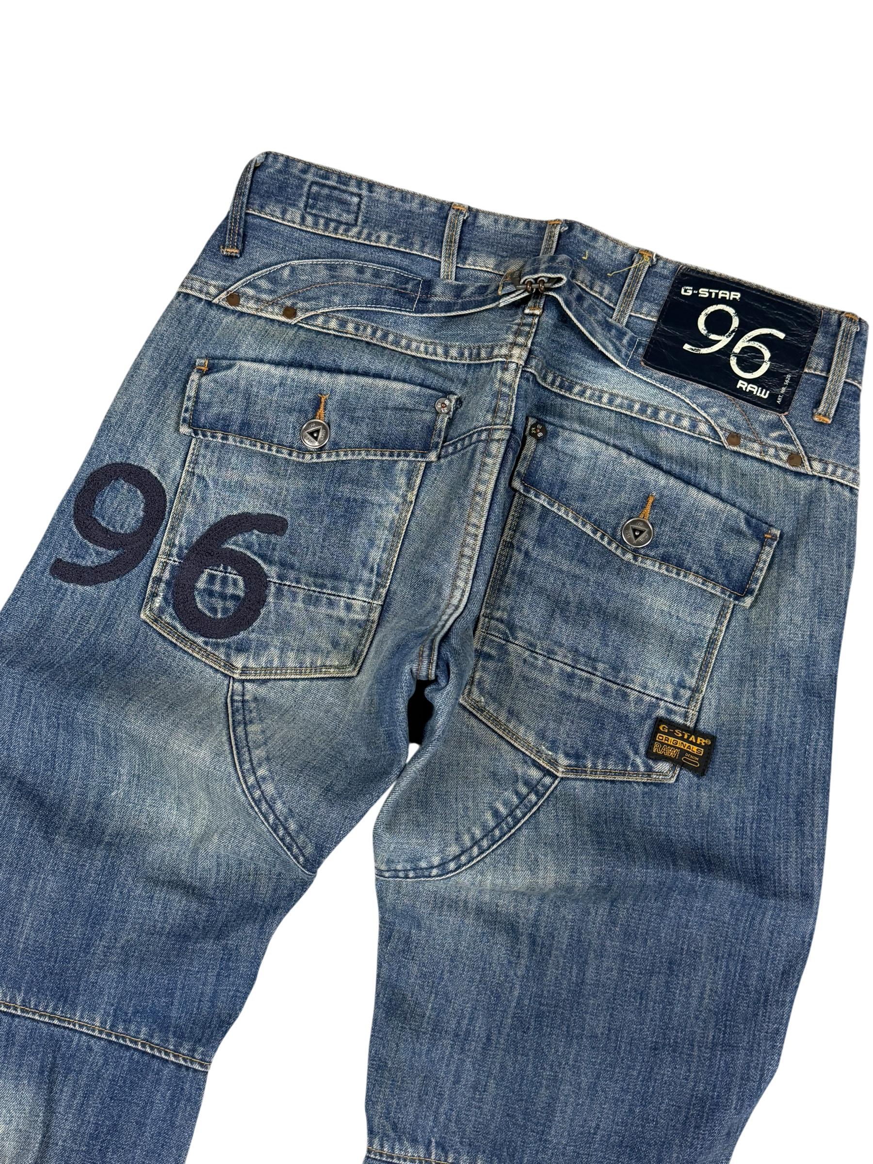 G-Star Slim-Fit "96" Logo Jeans (XS) – ninesixfits