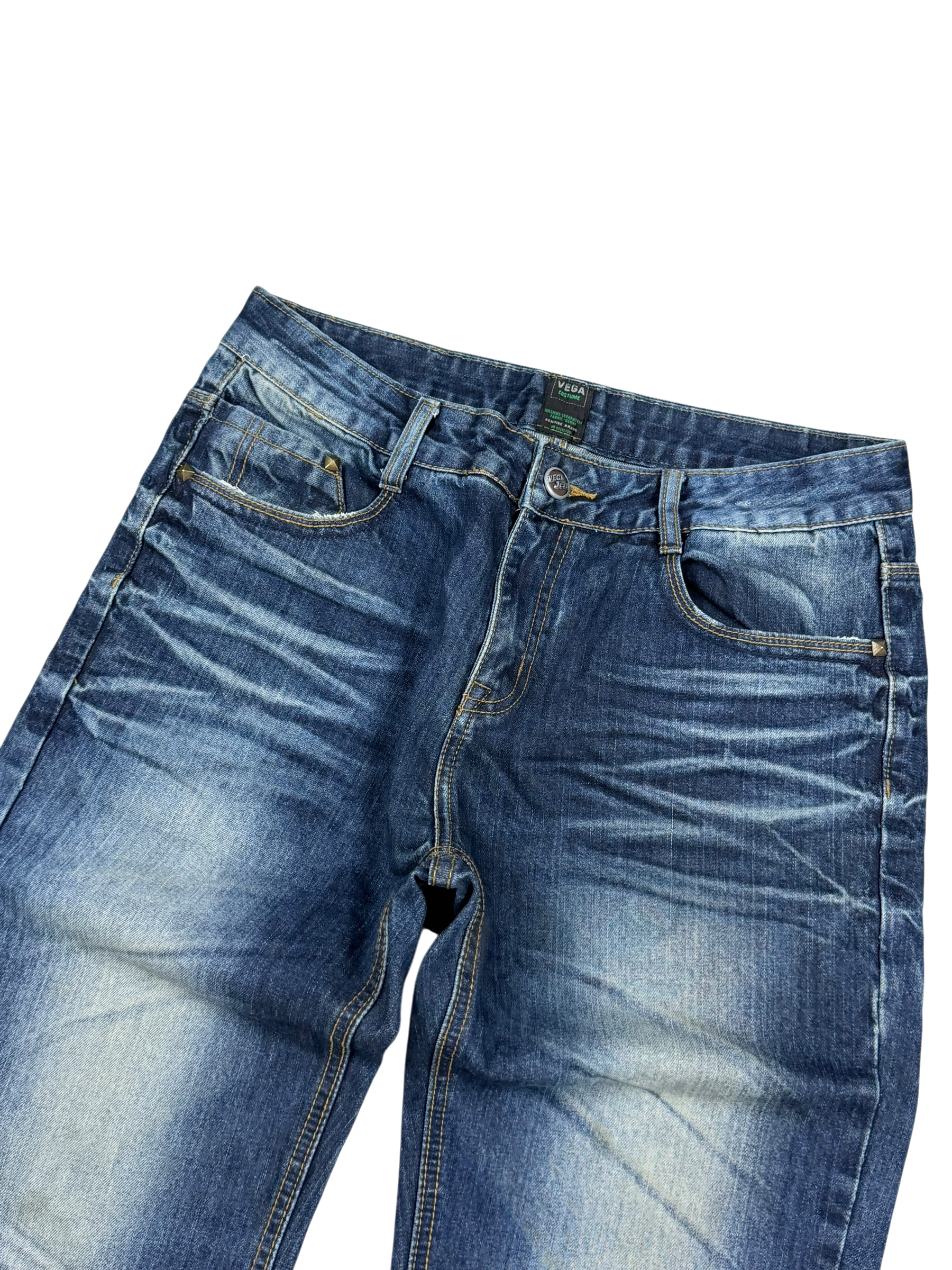 Washed Straight-Fit Jeans (S) – ninesixfits
